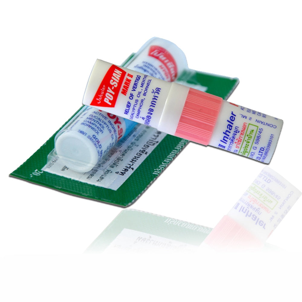Thailand Mint Cylinder Nasal Inhaler Refresh Brain Anti Fatigue Cure S ...